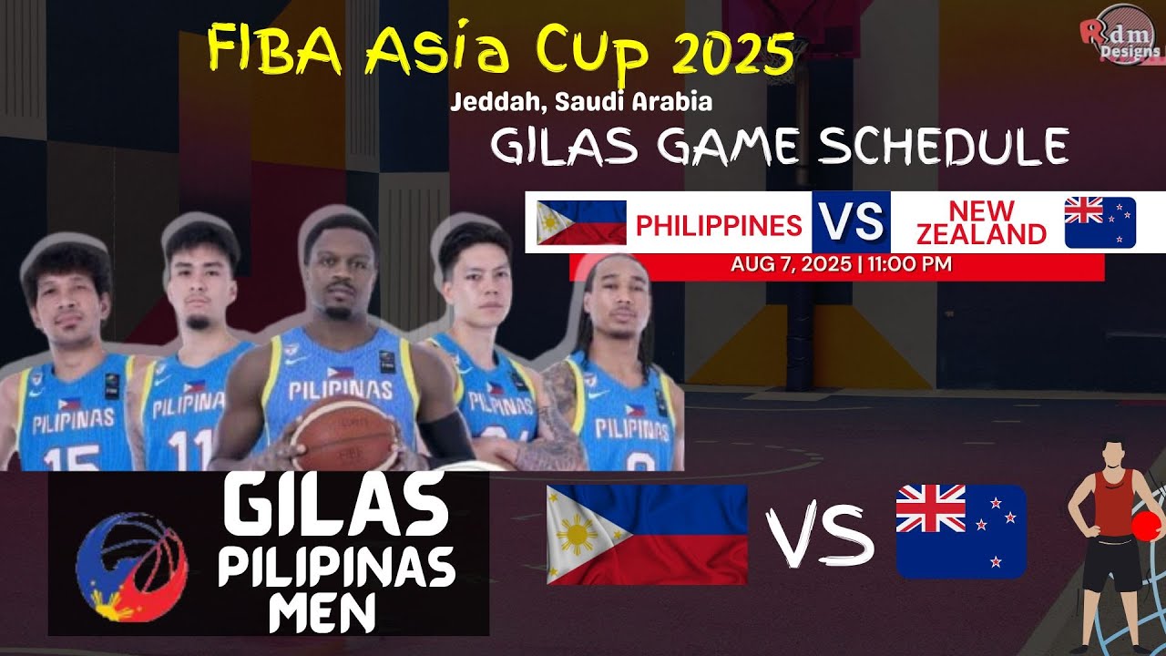 Gilas Pilipinas Game Schedule for Aug 7, 2025 | Gilas vs New Zealand ...