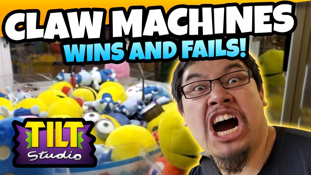 Giant Claw Machine Wins and FAILS at Tilt Studio Arcade! Claw Machine ...