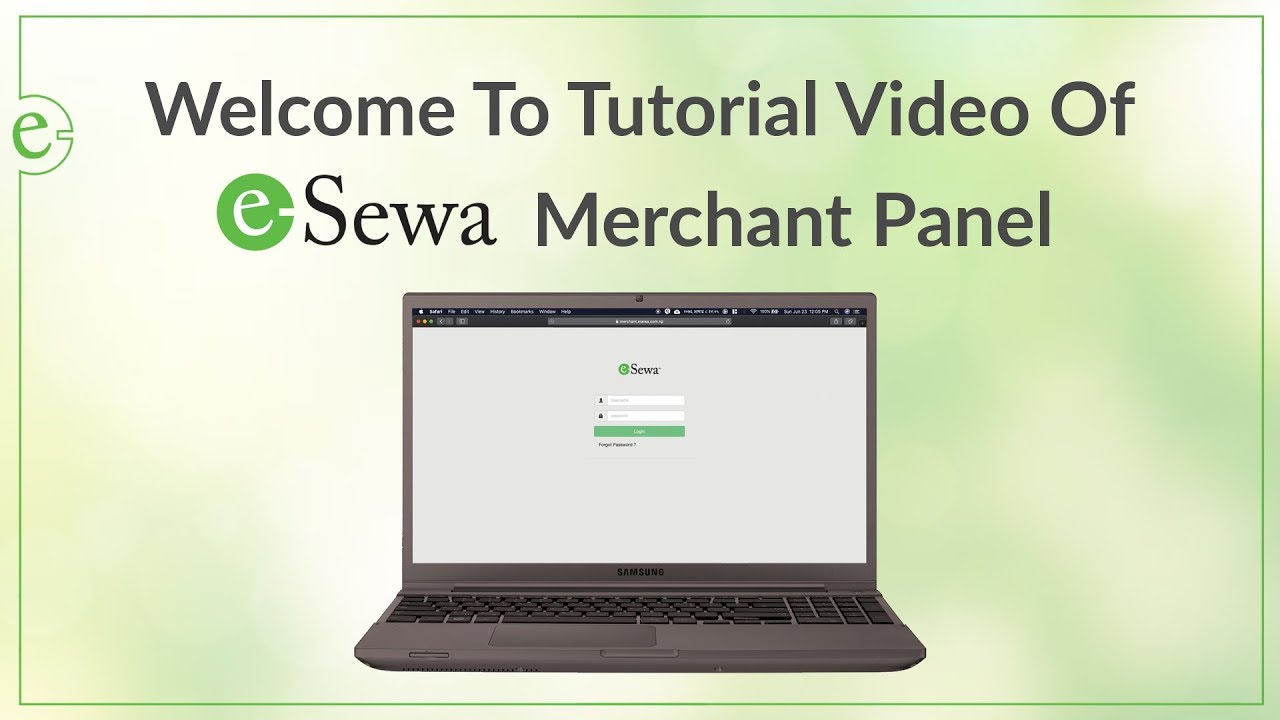 Tutorial Video of eSewa Merchant Panel - YouTube