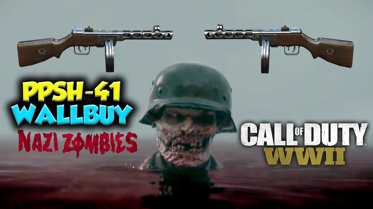 COD WW2 ZOMBIES THE DARKEST SHORE // PPSH-41 WALLBUY// HOW TO BUT THE ...