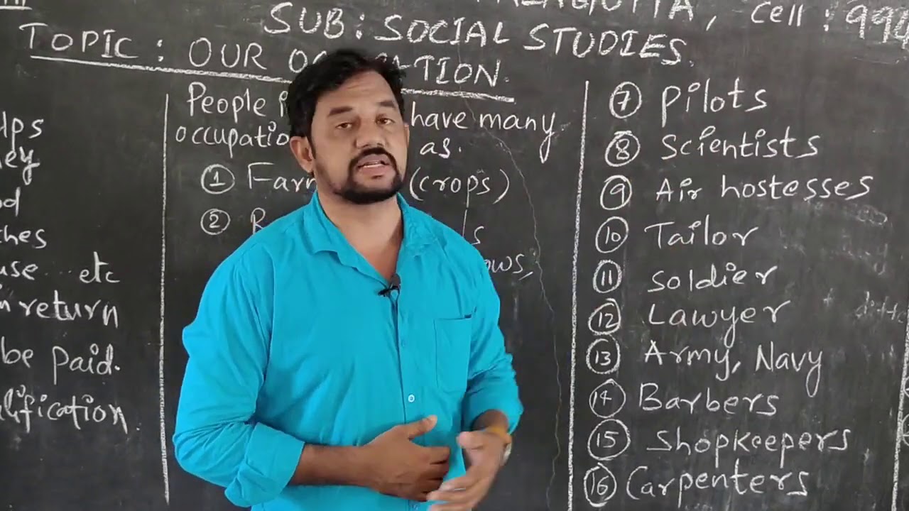 Class 3 Social studies Our Occupation - YouTube