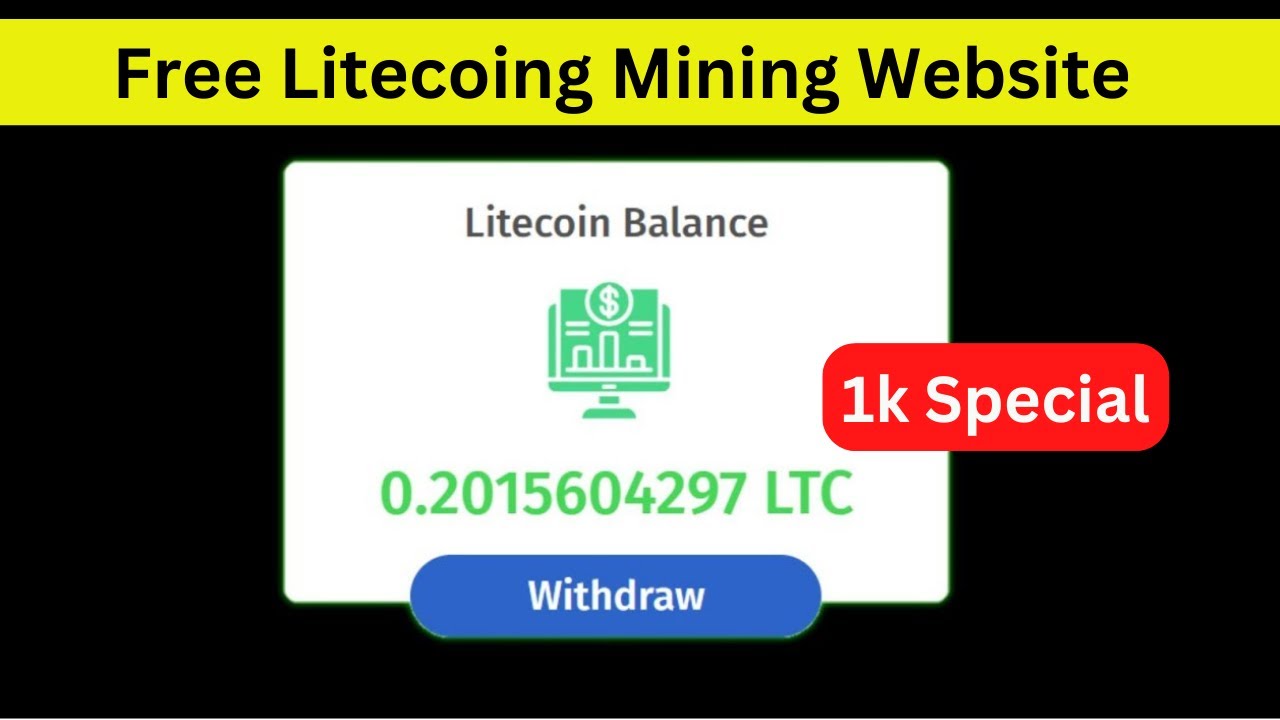Best Litecoin Mining website 2023|| Litecoin cloud Mining - YouTube