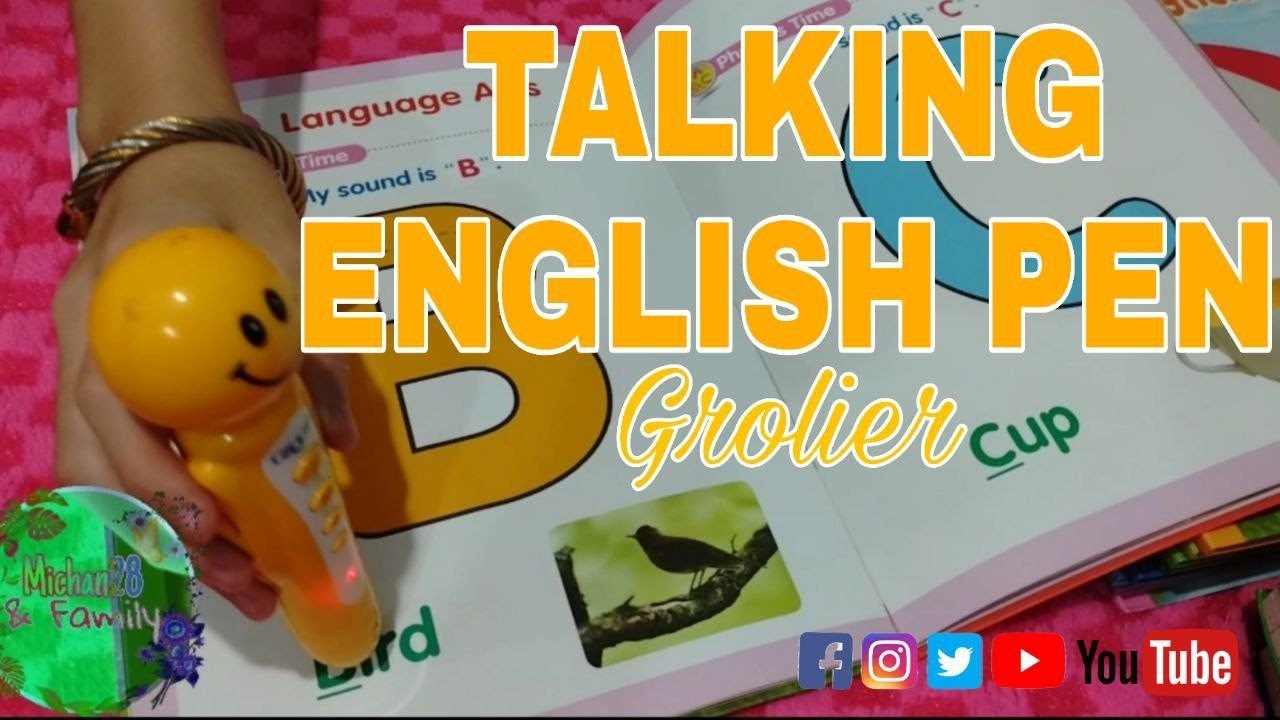TALKING ENGLISH PEN／GROLIER - YouTube