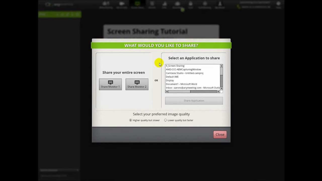 How to Use the Screen Sharing Feature - YouTube