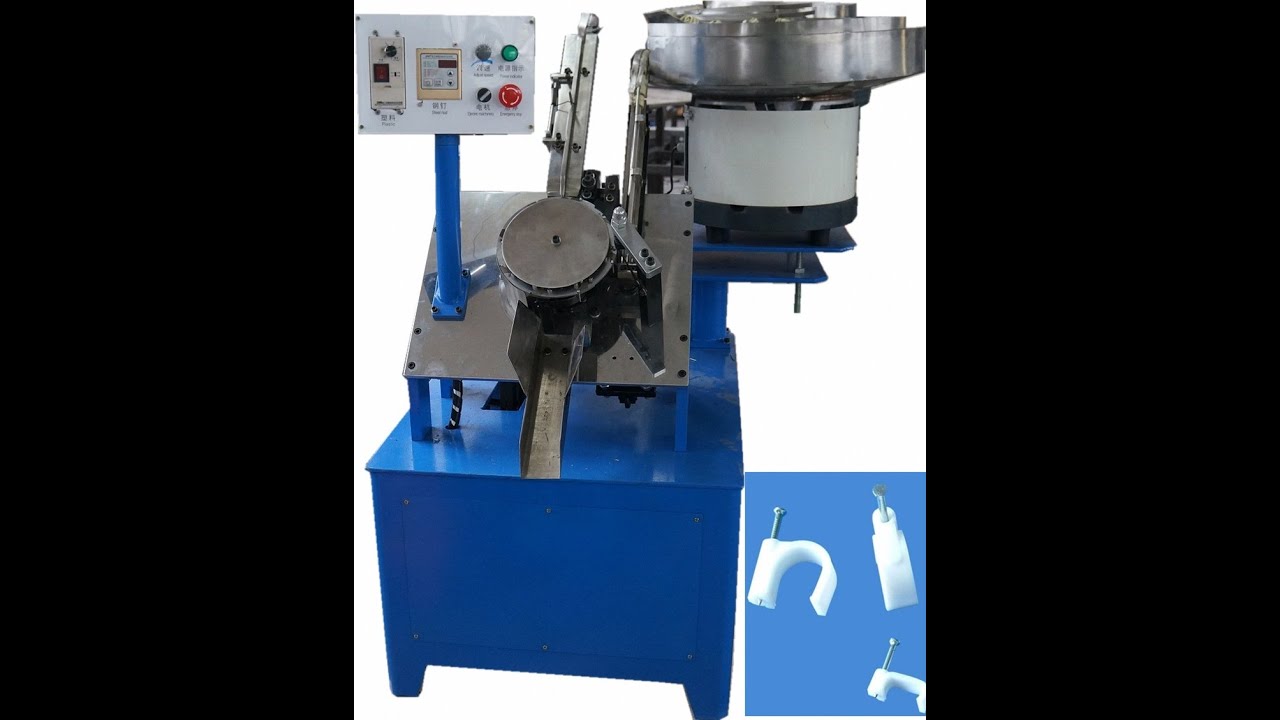cable clip and nail assembly machine, cable clip nail inserting machine ...