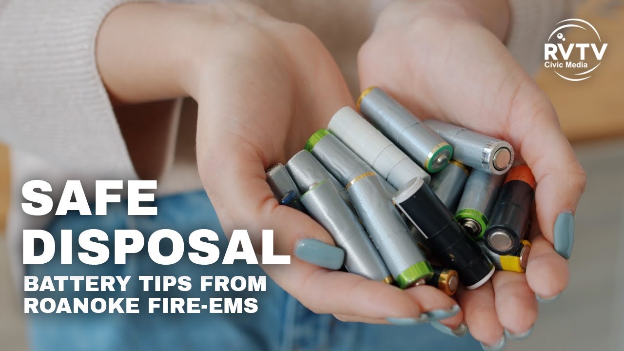 Safe Disposal of Batteries - YouTube