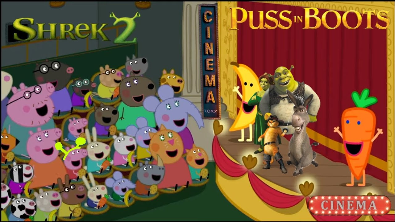 SHREK 2: O FILME (GATO DE BOTAS) PEPPA PIG CINEMA | CINEMARK - YouTube