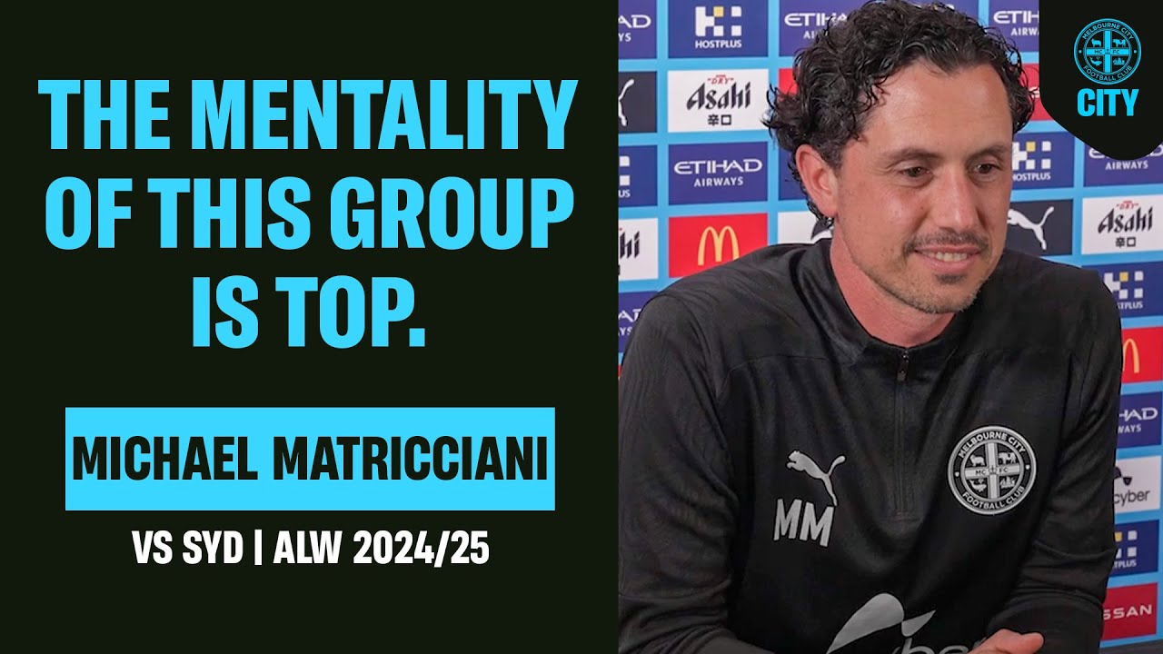 🎤 MANAGER'S PREVIEW | Michael Matricciani | City v Sydney FC | 14/02/25 ...