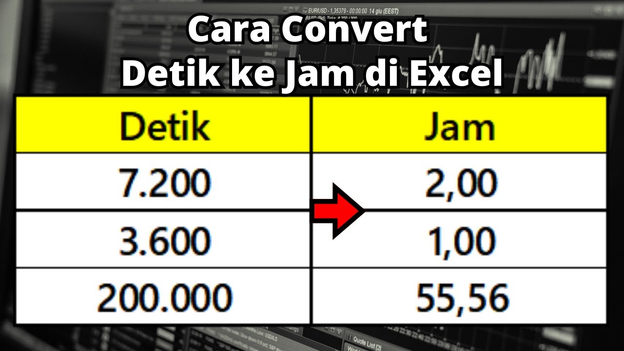 Cara Ubah Detik ke Jam di Excel | Tutorial Excel Pemula Sampai Mahir ...