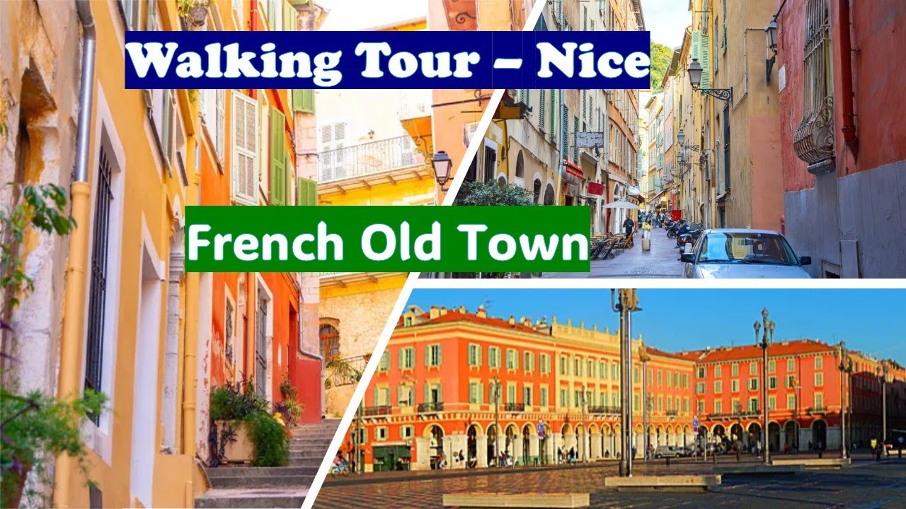 Nice : France , Walking Tour in 4K : Old Town, Place Massena ...