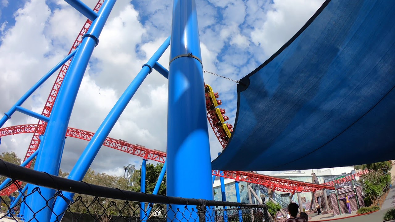 Superman Roller Coaster - Movie World - YouTube