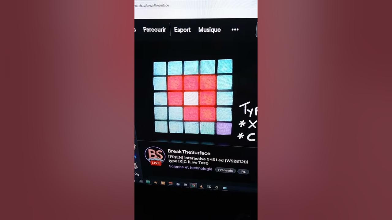 Python Twitch Interactive 5x5 Led (WS2812B) - YouTube