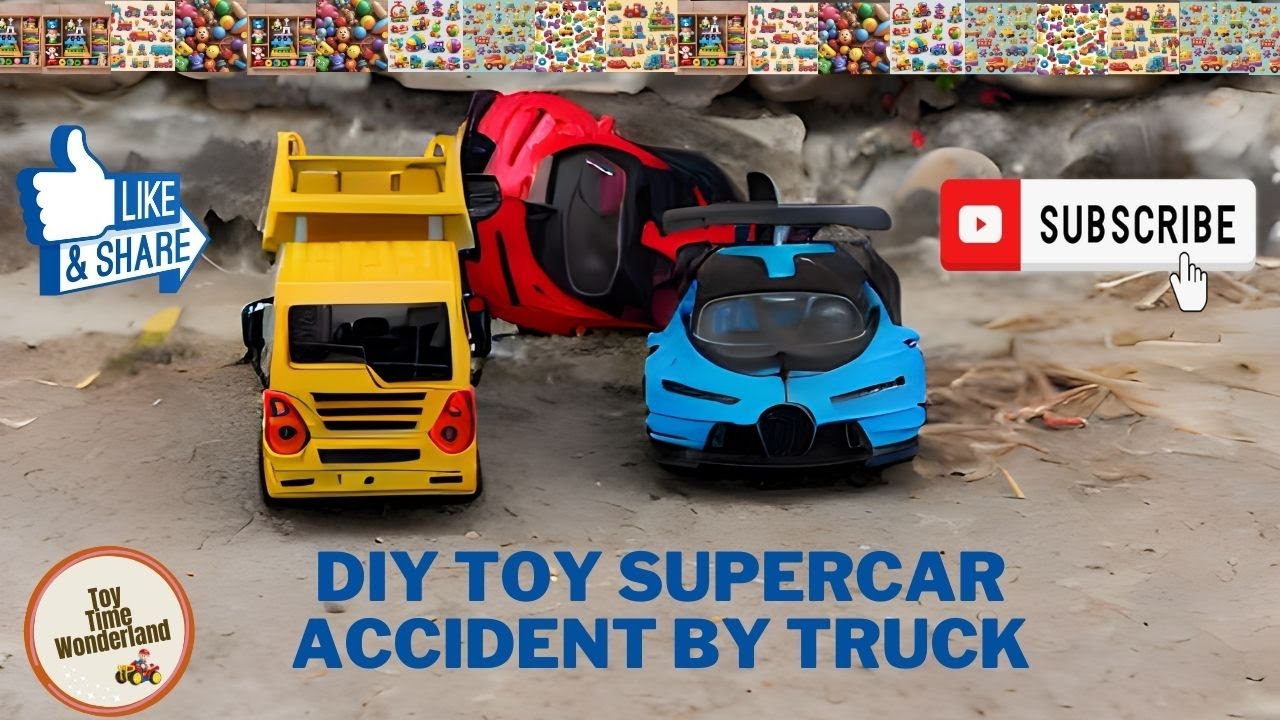 DIY Toy Super car accident by truck | diy miniature - YouTube