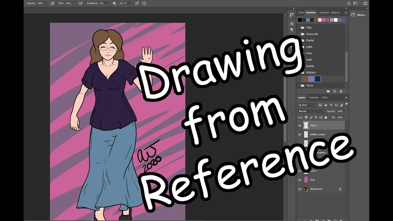 Drawing from a Reference - YouTube
