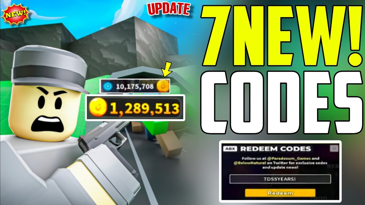 UPDATE!! *NEW* CODES⚠️TOWER DEFENSE SIMULATOR ROBLOX CODES 2025 TDS ...