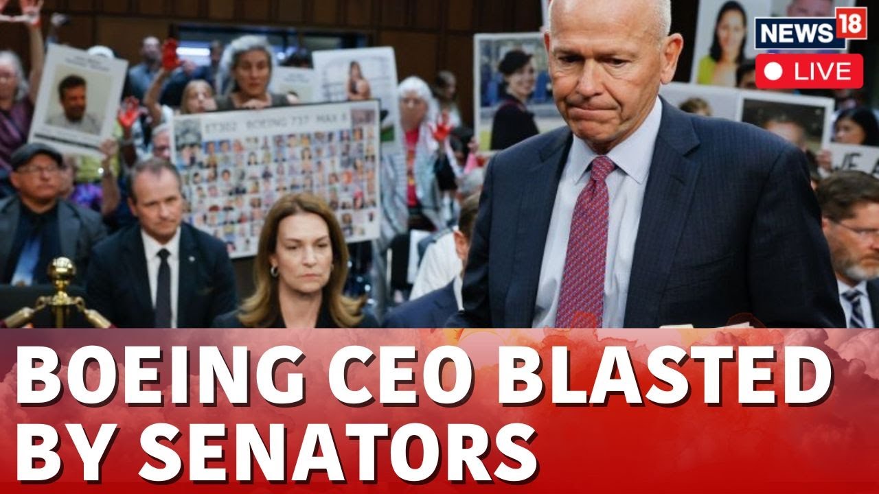 Boeing's CEO Dave Calhoun Testifies Before A Senate Homeland Security ...