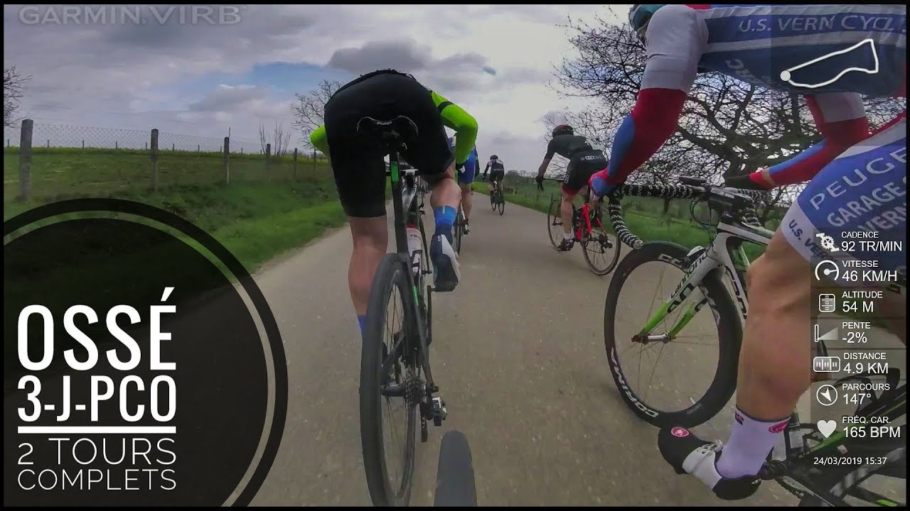 2 premiers tours course Ossé (35) à + de 43kmh de moyenne / 3 J PCO ...