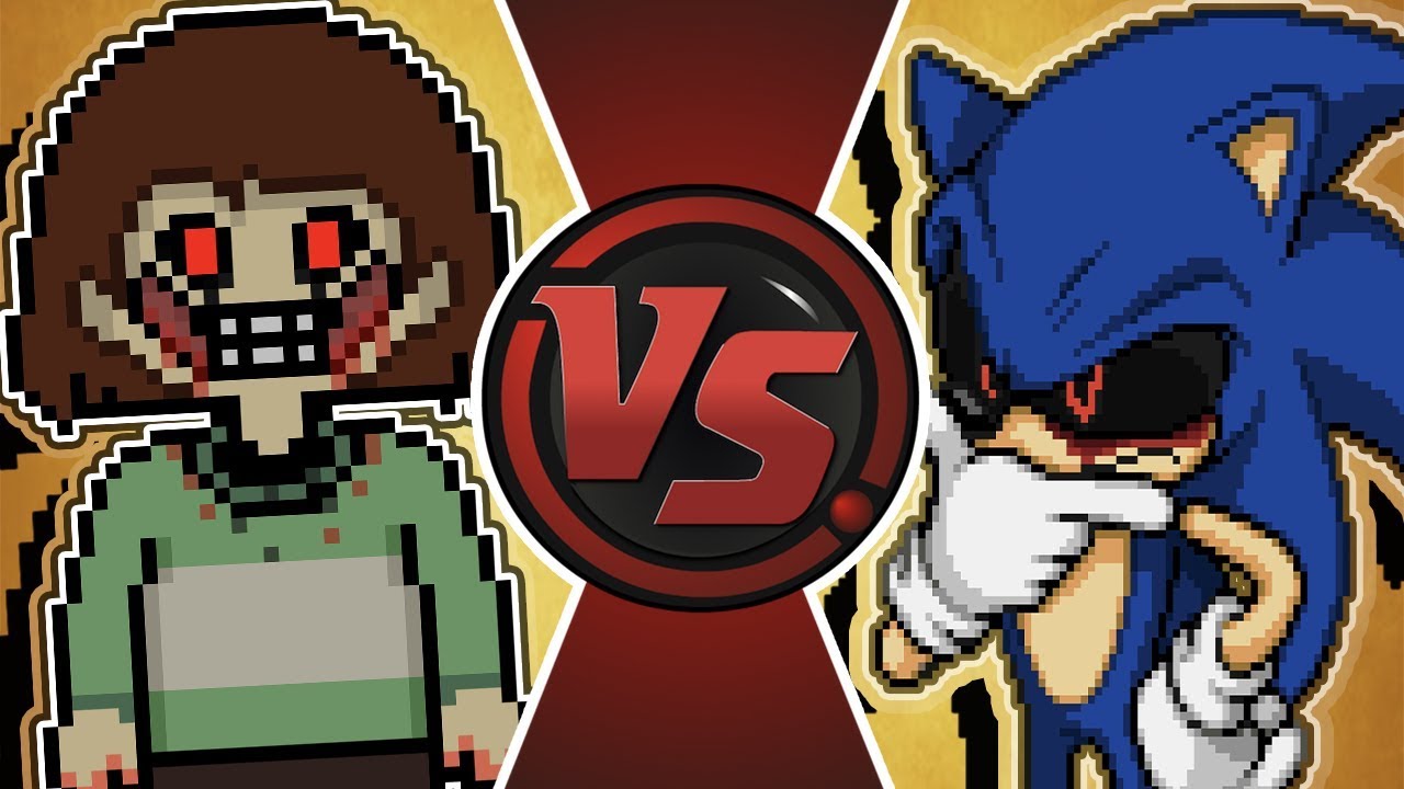 CHARA vs SONIC.EXE! (Undertale vs CreepyPasta Sonic Animation ...