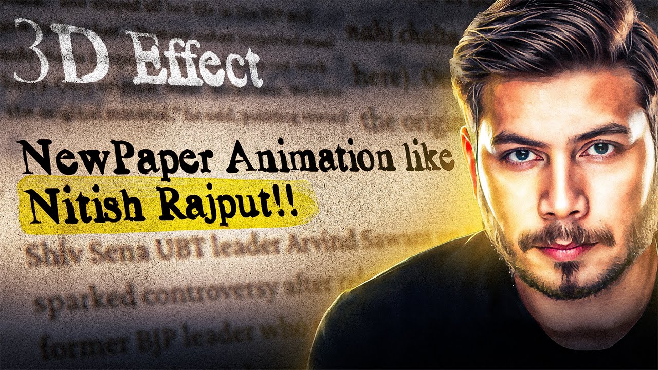 3D NEWSPAPER ANIMATION EFFECT like @NitishRajput - Filmora 14 - YouTube