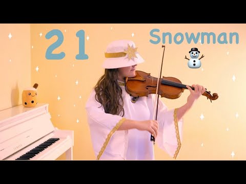 Advent calendar - day 21 - Snowman by Sia | Violin Cover - Bucket-Hat ...