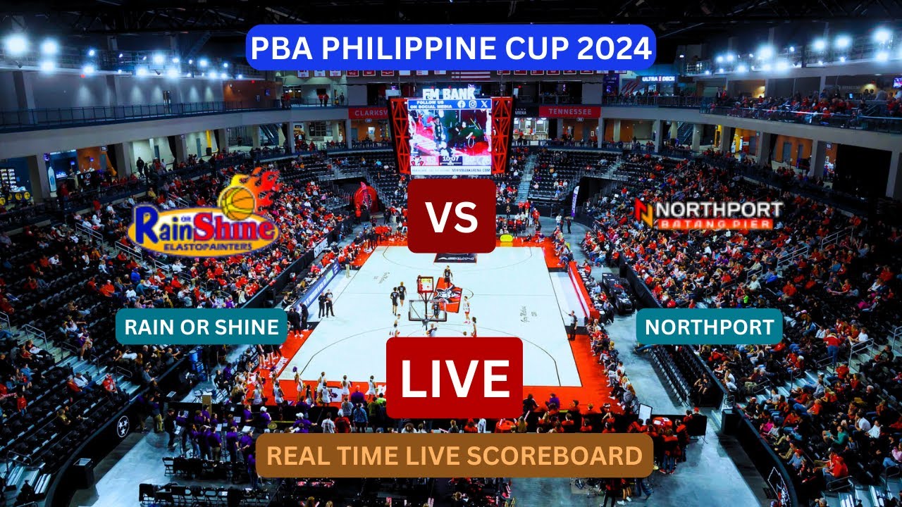 Rain or Shine Vs NorthPort LIVE Score UPDATE Today Basketball PBA ...