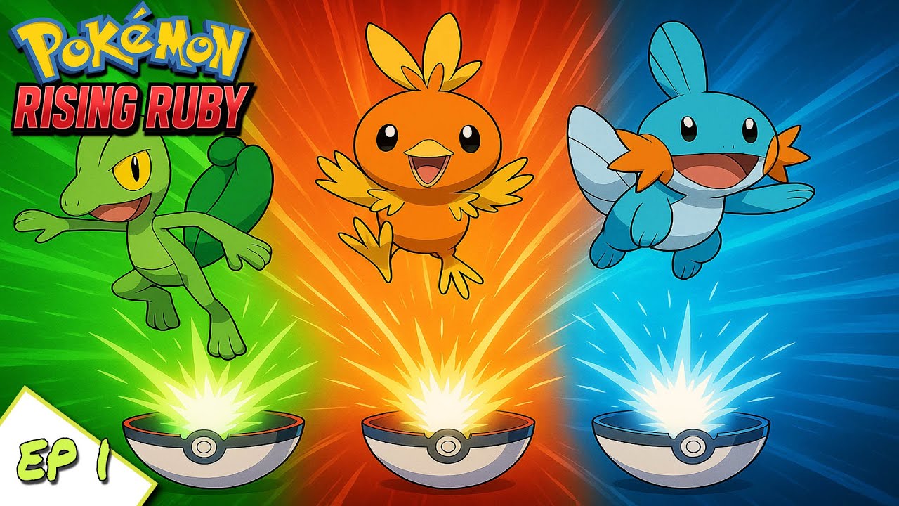 POKEMON RISING RUBY HARDLOCKE - EP 1 - EL RETO MÁS DIFICIL AL QUE ME HE ...