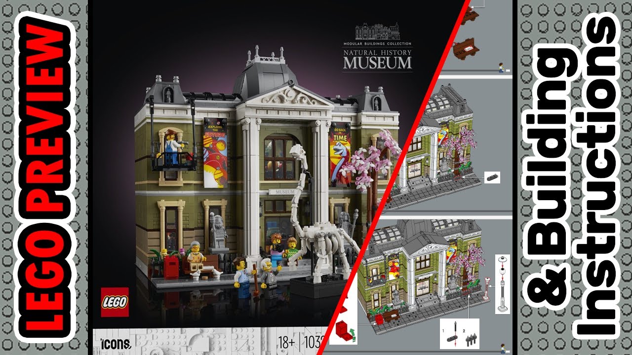 PREVIEW: 10326, LEGO Icons, Natural History Museum & Building ...