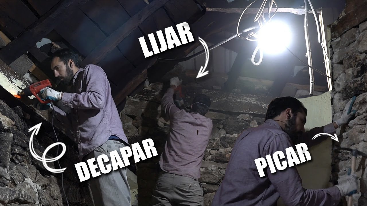 DECAPAR, LIJAR y PICAR! Preparando la PARED para darle una nueva VIDA ...