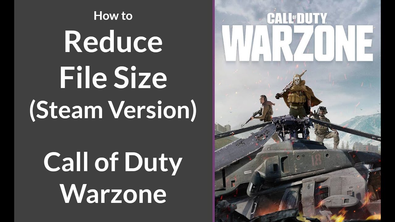 How to Reduce File Size (Steam Version) of Call of Duty: Warzone and ...
