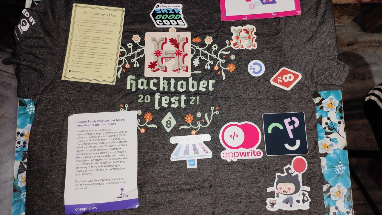 I received my Hacktober fest 2021 swags 😍 - YouTube