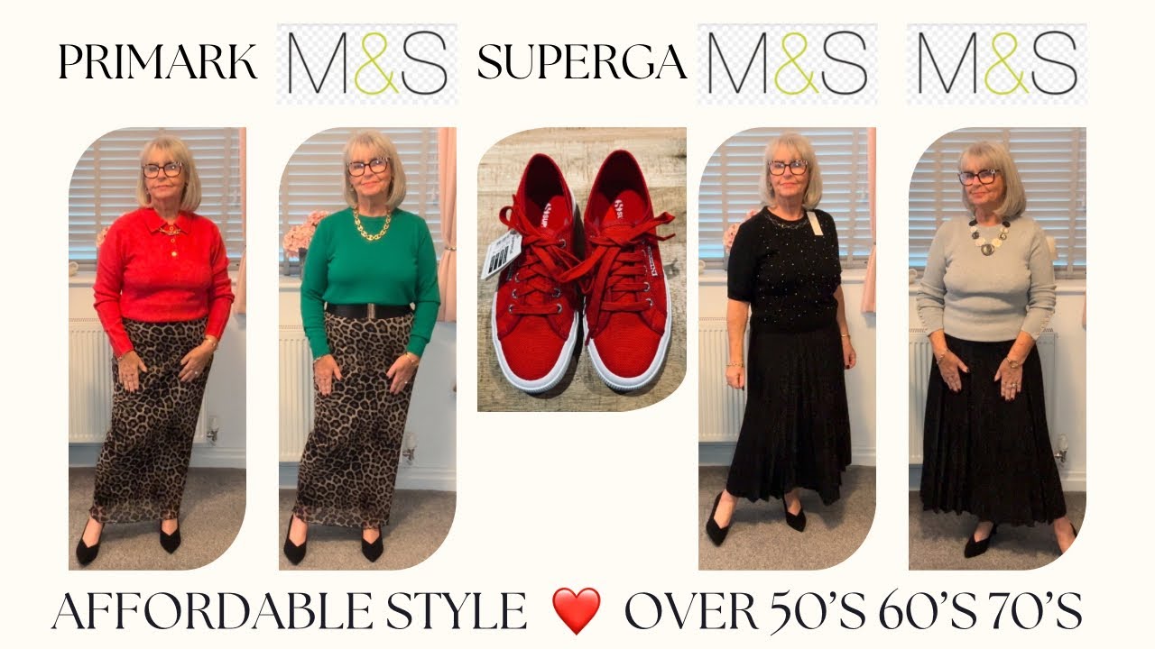 M&S ️ PRIMARK ️ SUPERGA ️ Christmas outfit ideas ️ Over 50’s 60’s 70’s ...