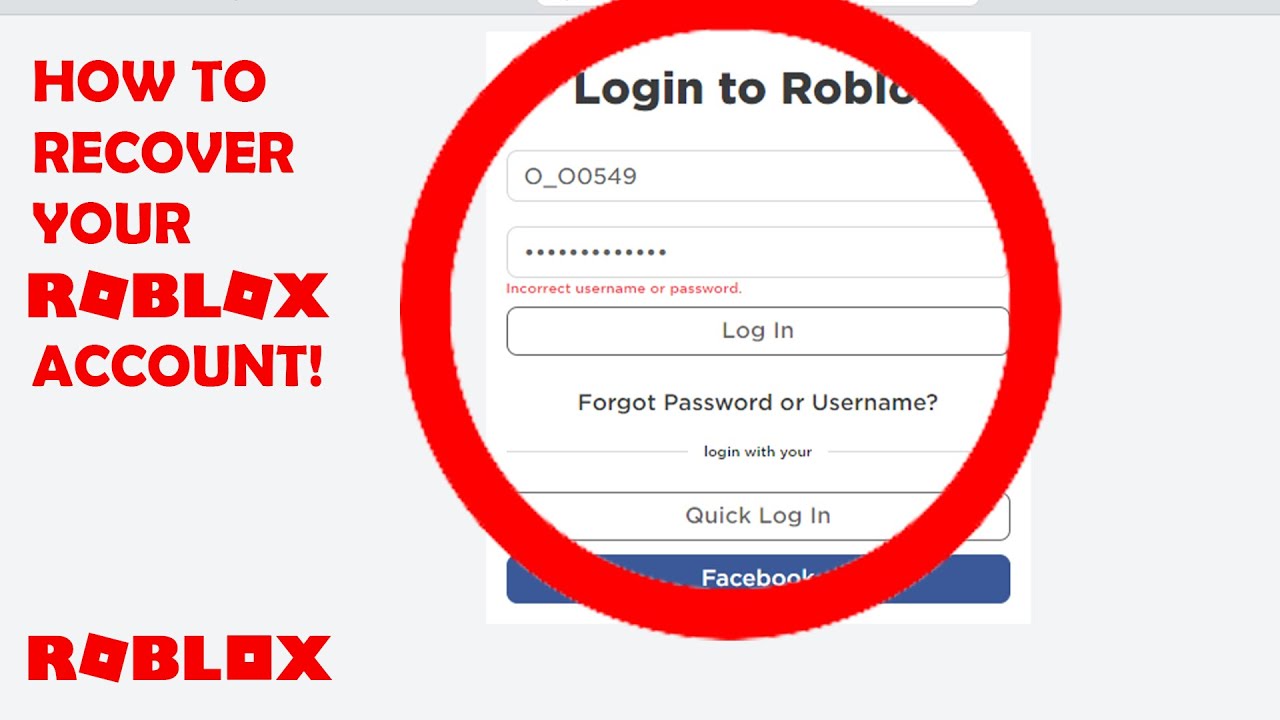 How to recover your Roblox Account - YouTube