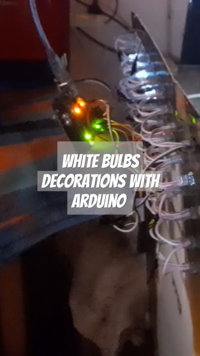 White led decorations with arduino - YouTube