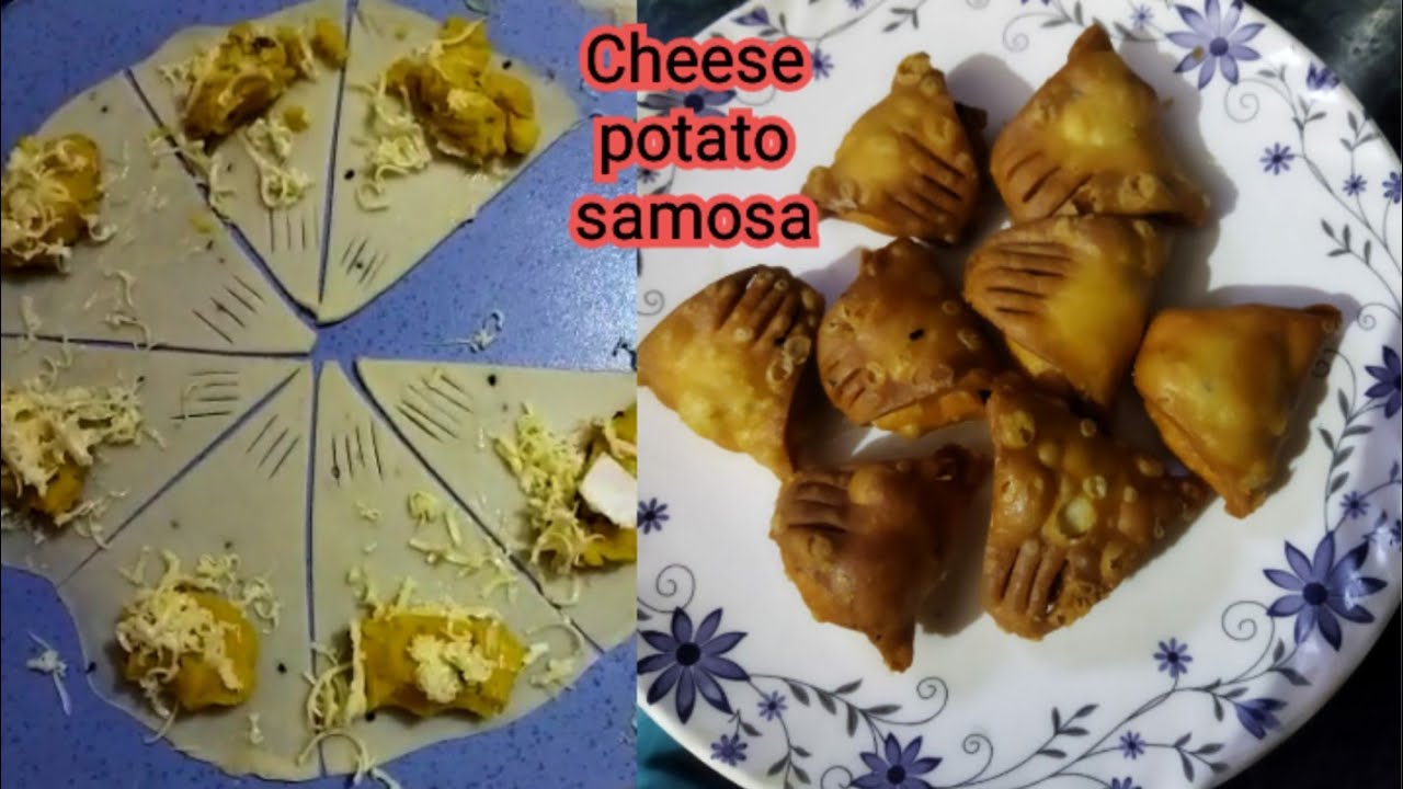 Ramzan Special|Cheese Potato Samosa Recipe|Crispy striped Cheese Samosa ...