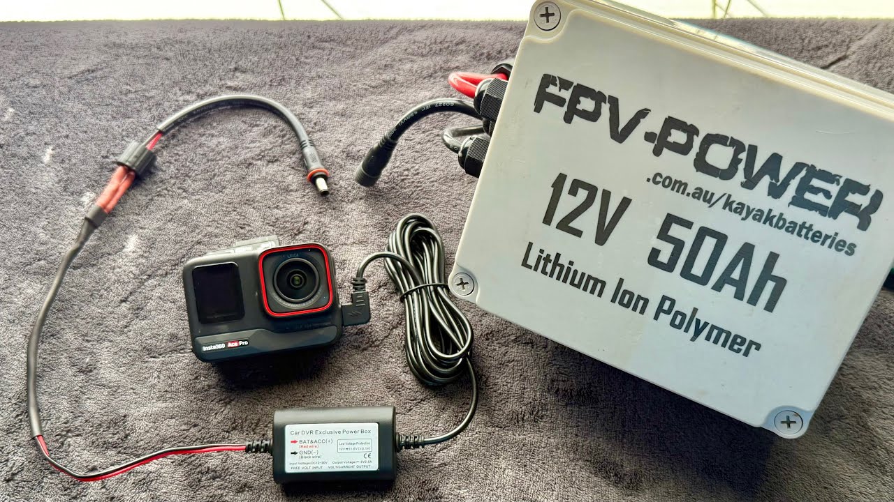 Connect Action Camera to large external battery for all-day filming ...