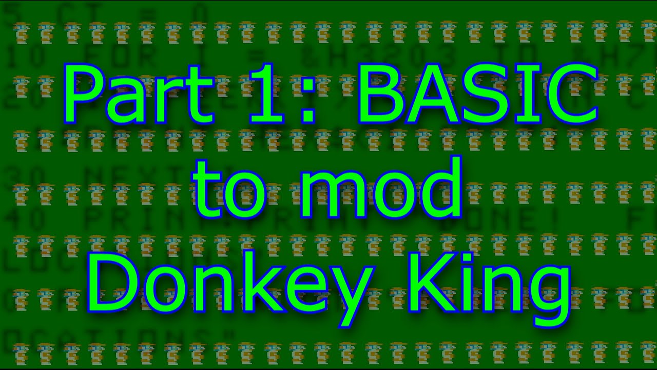 How I modified Donkey King to give me 255 lives | Part 1 - YouTube