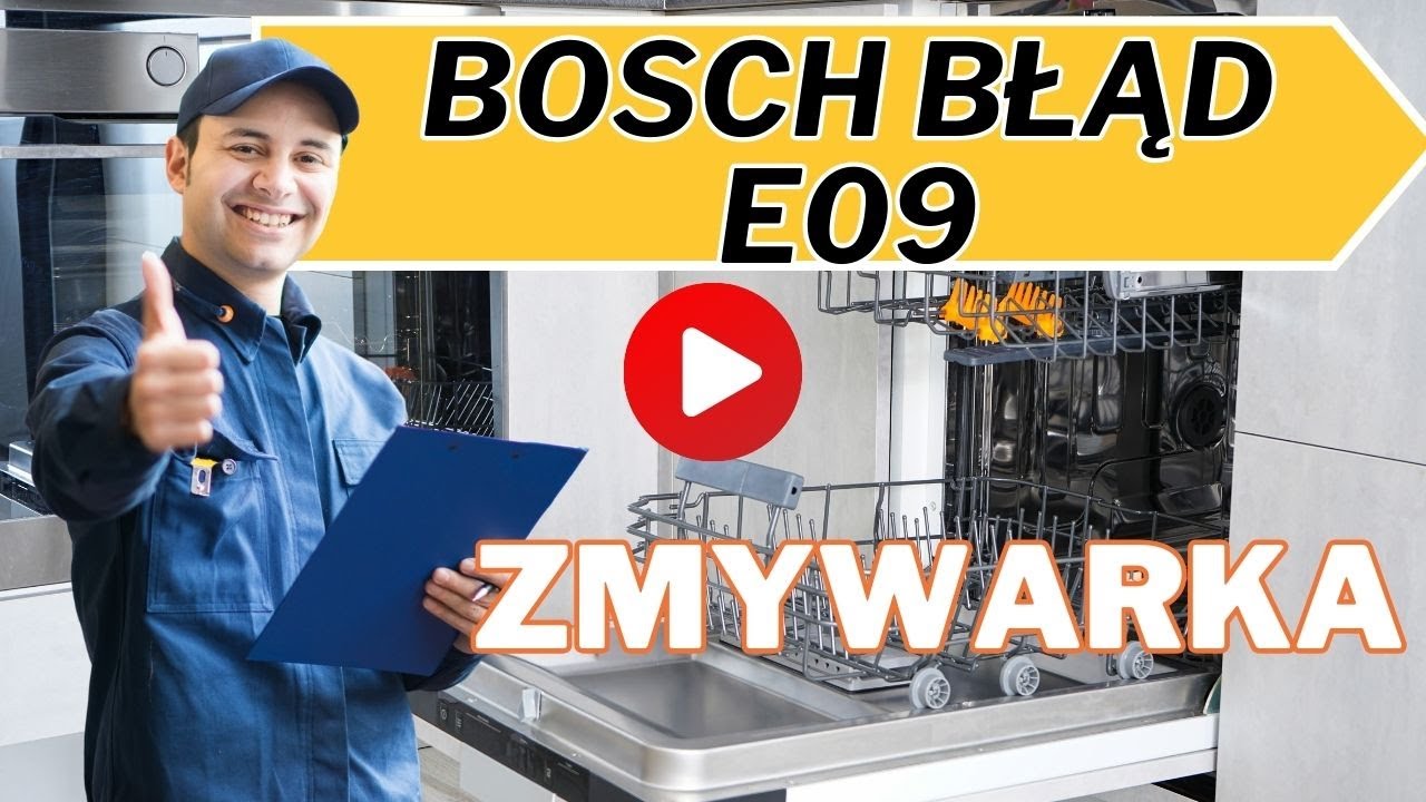 Zmywarka Bosch błąd E09 - YouTube