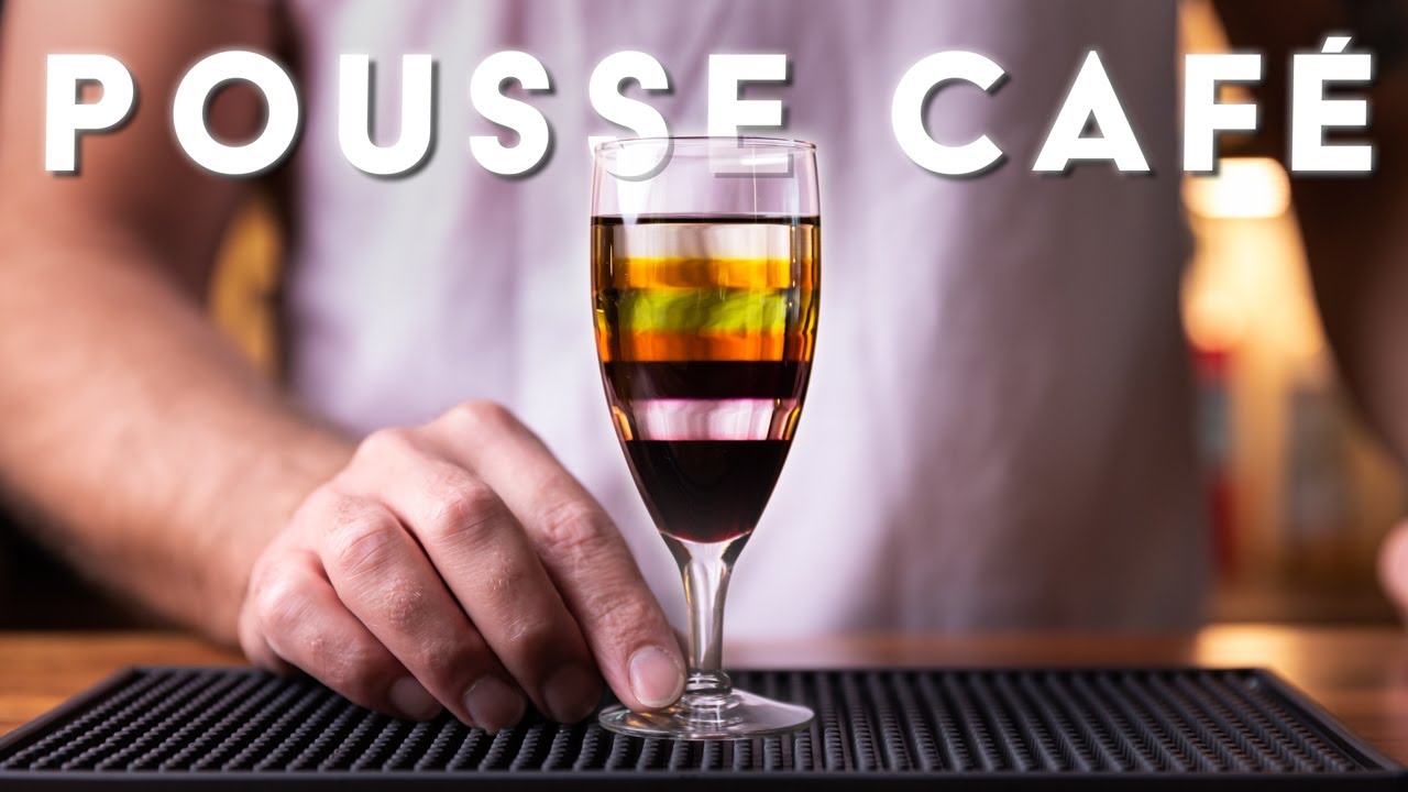 The Pousse Café - a drink with many layers - YouTube