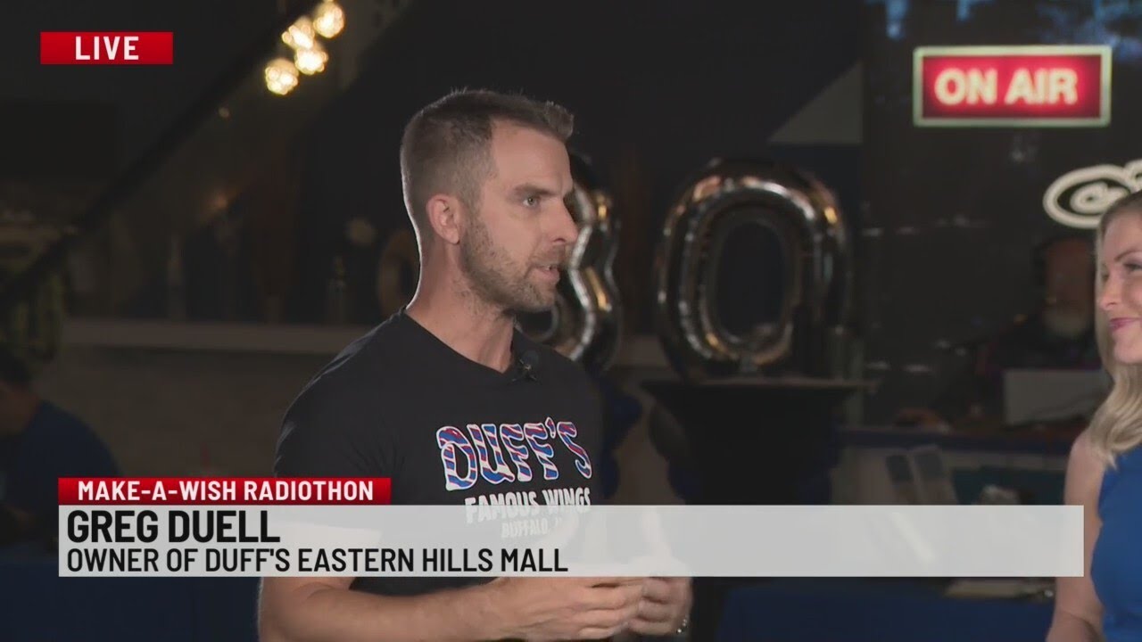 Make-A-Wish Radiothon: Greg Duell, owner of Duff's Eastern Hills Mall ...