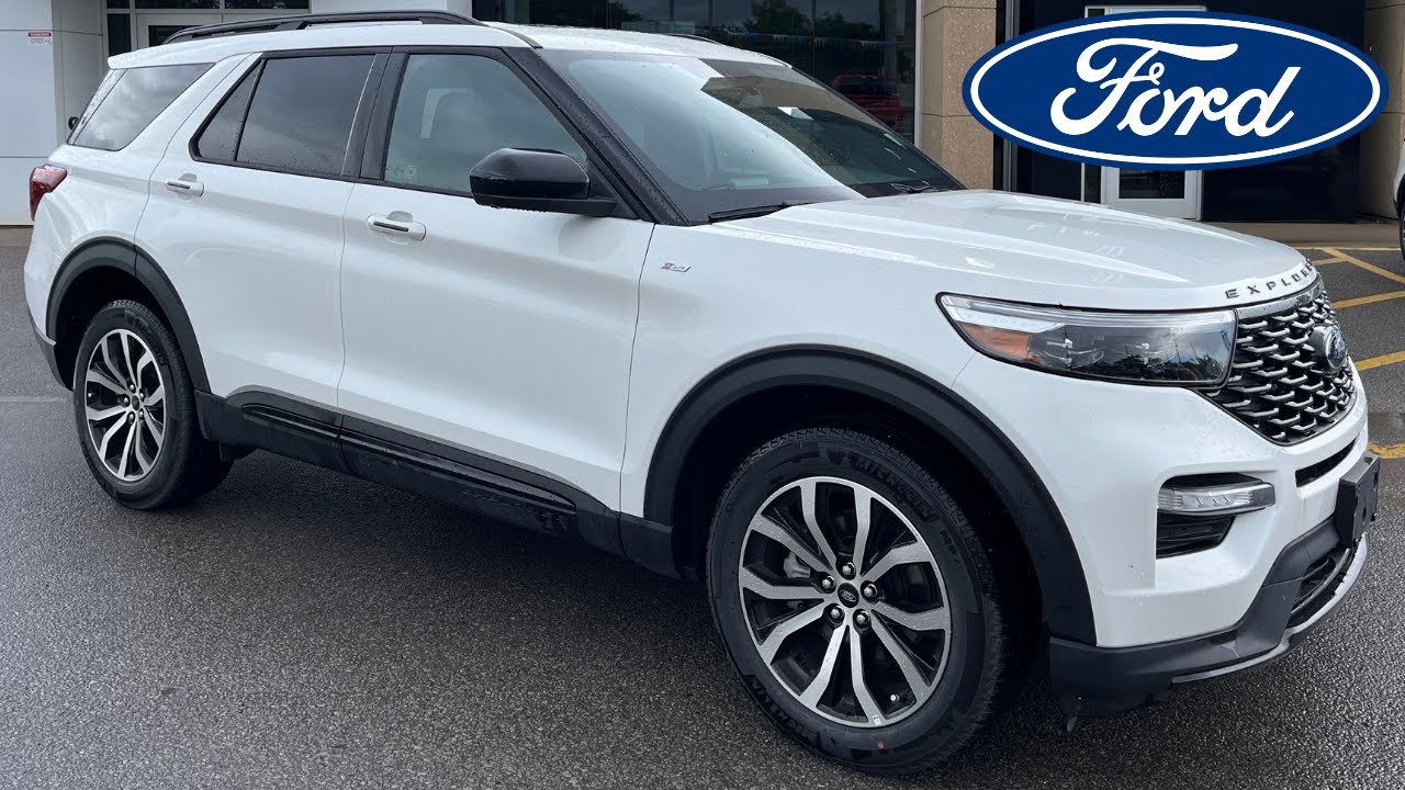 2023 Ford Explorer ST-Line 4WD 250A +Twin Panel Moonroof in Star White ...