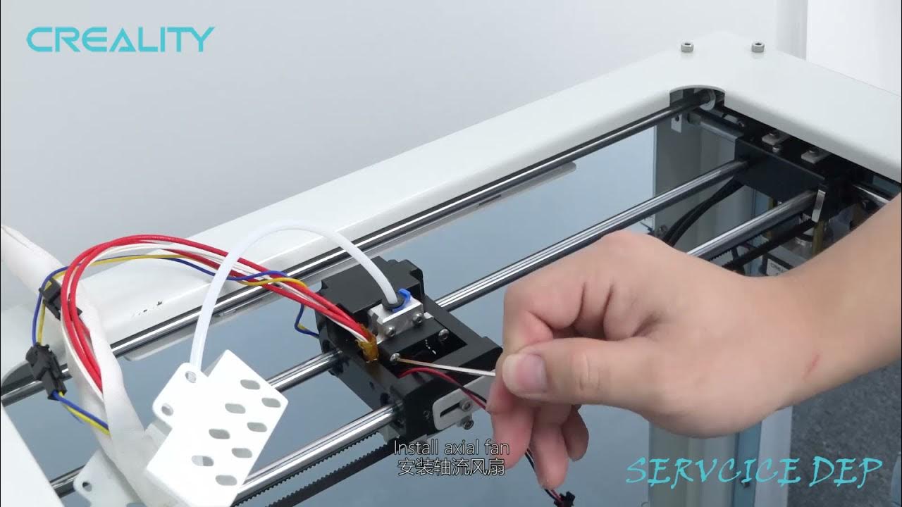 Service tutorial CR 5 pro axial fan replacement - YouTube
