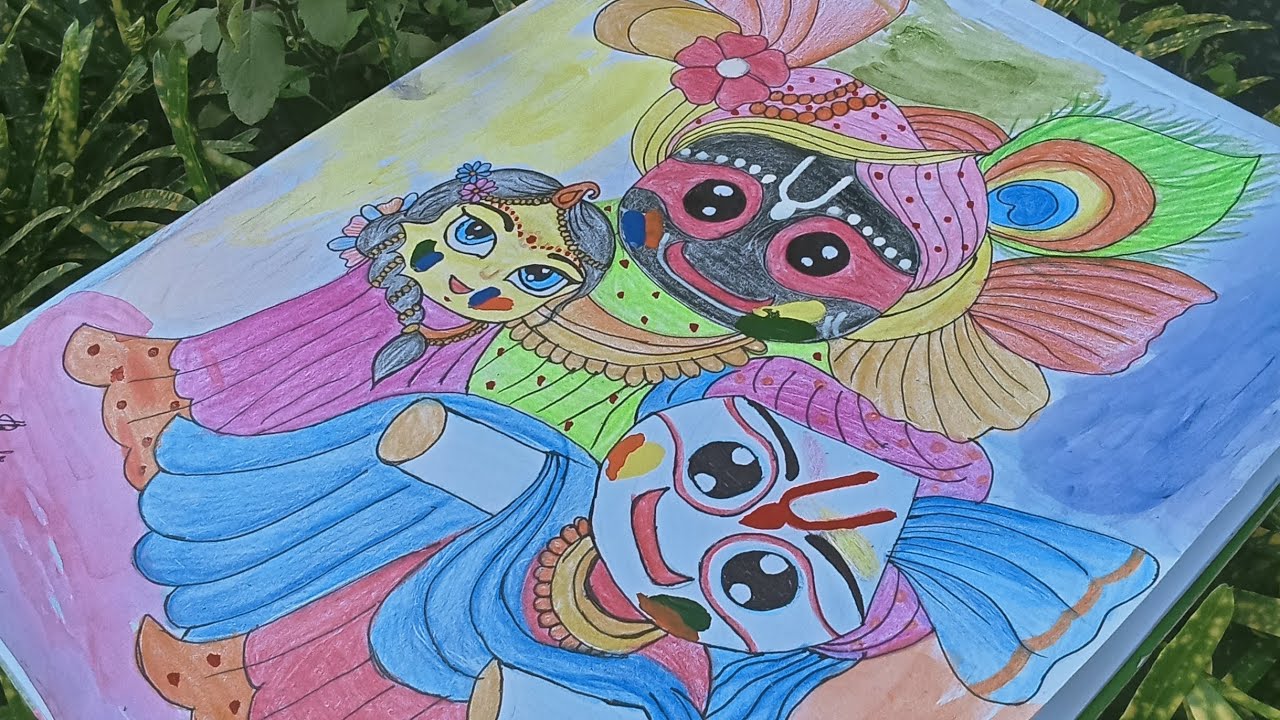 Jay jaganath 🙌🏻jagnatha drawing for holi #jayjagannath #draw #drawing # ...