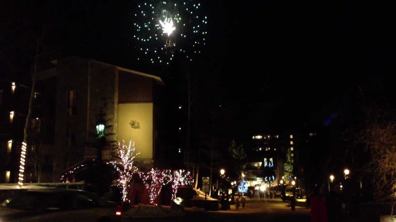 New Year's Eve fireworks at Vail Village 2013 - YouTube