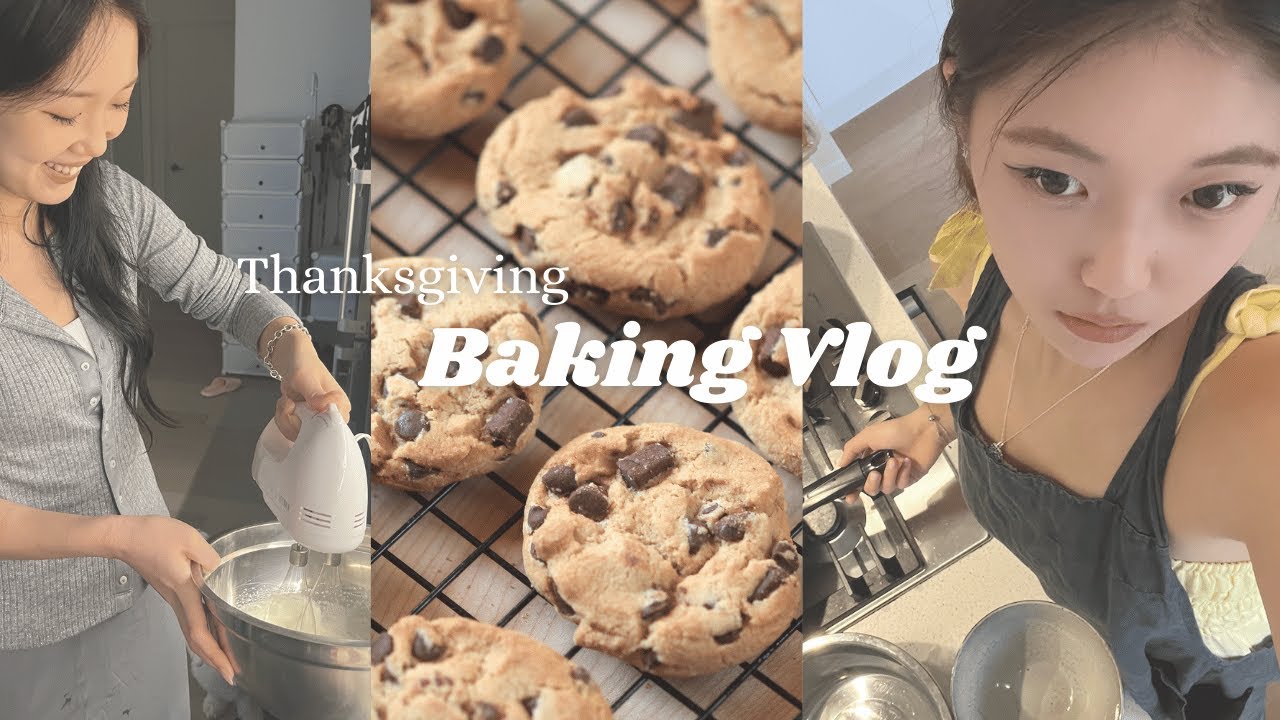 baking for Thanksgiving 👩🏻‍🍳🍪 ft.Via Li - YouTube