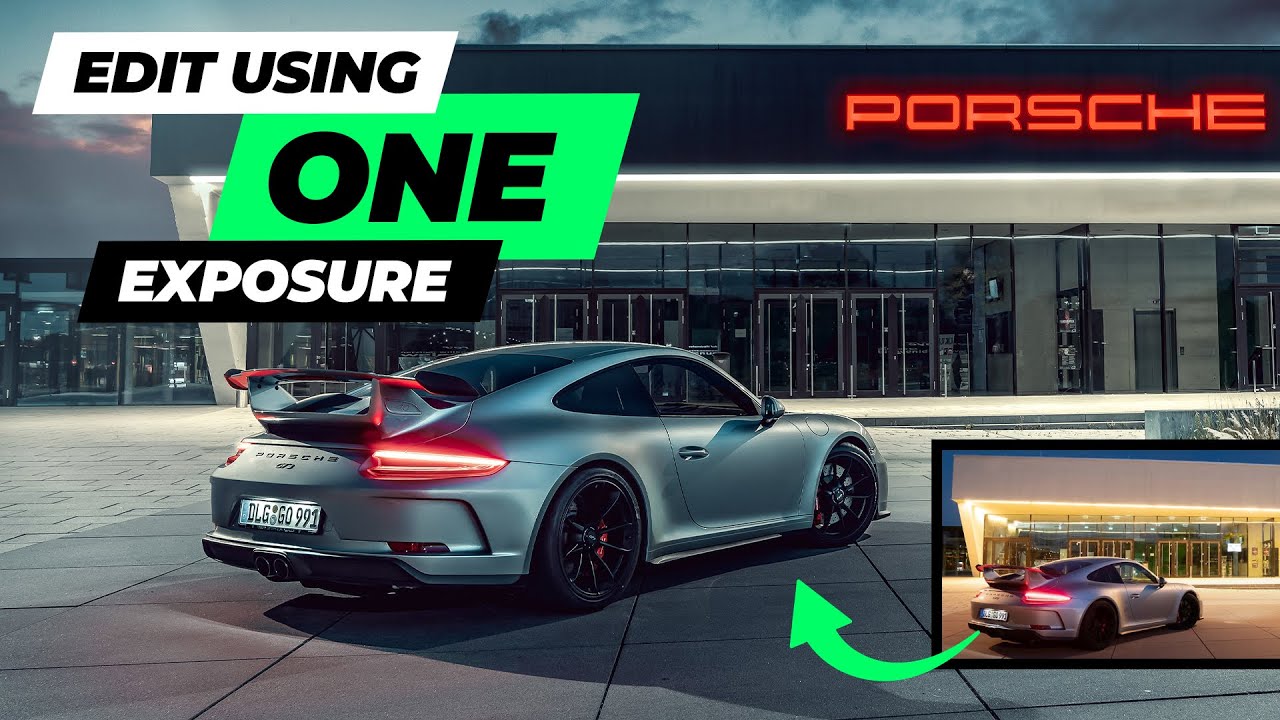 Editing the Porsche GT3 using one exposure (Car Photography Tutorial ...
