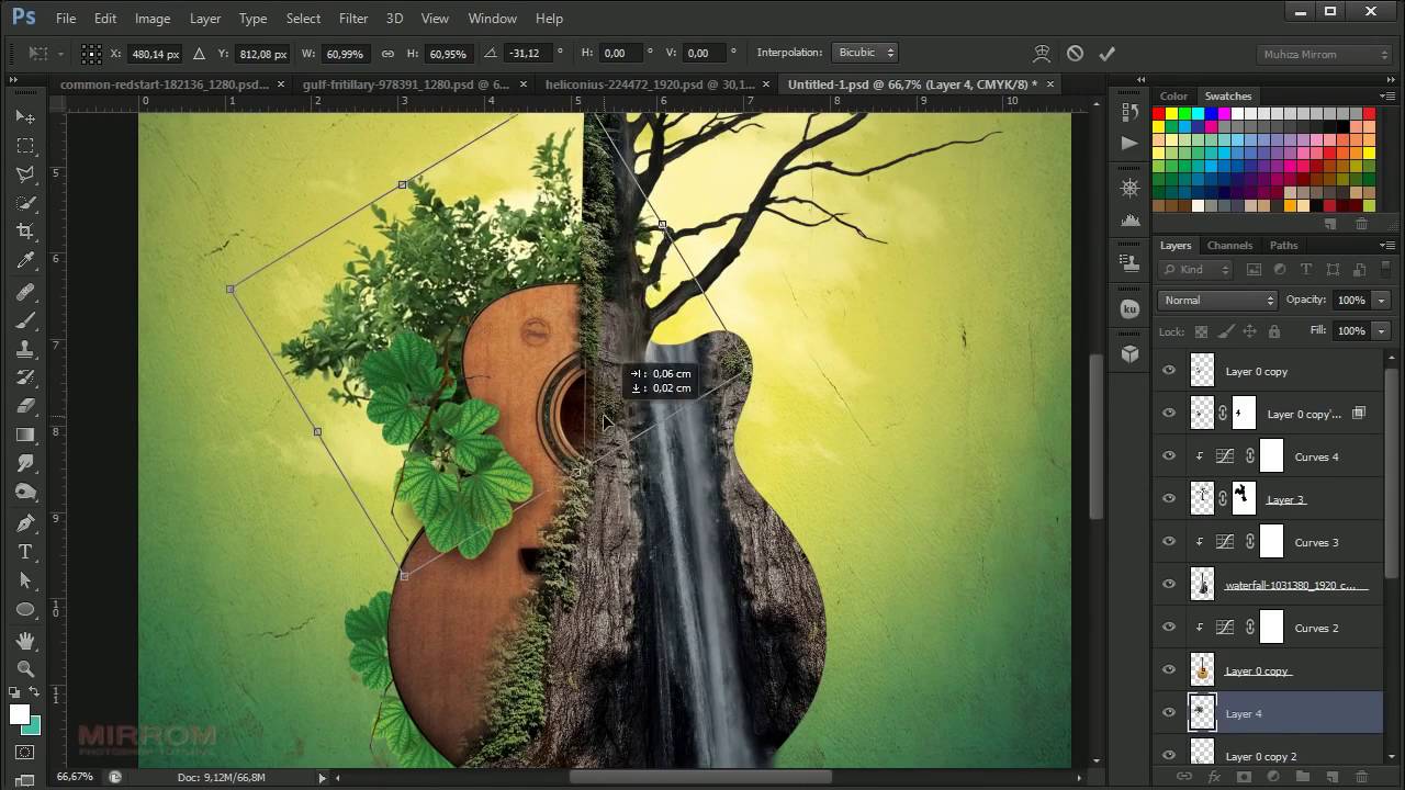 Make a Poster With Combination Photo Manipulation Techniques Photoshop ...
