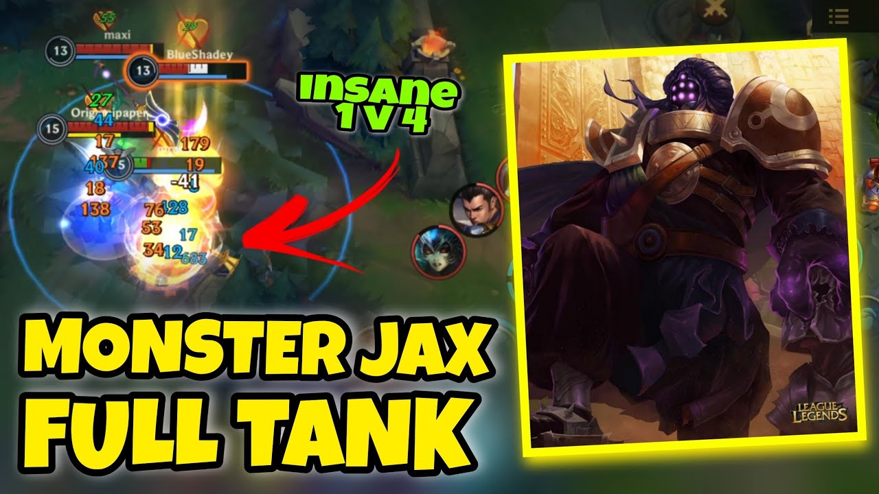 JAX WILD RIFT JUNGLE BUILD FULL TANK IS STILL BROKEN TIPS - YouTube
