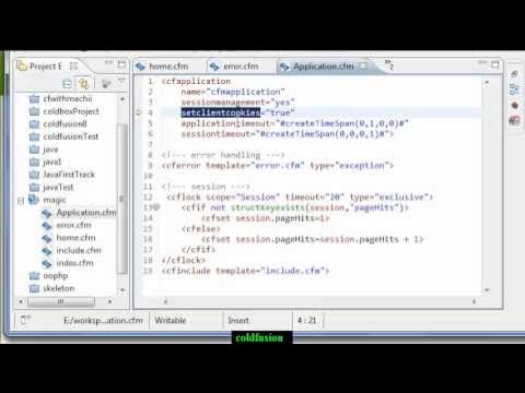 ColdFusion Video Tutorial : Application.cfm and Application.cfc (Part2) - YouTube