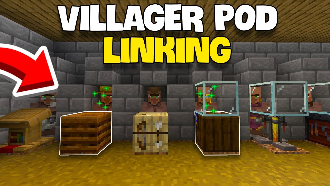How to Link Villager Work Stations (Fix Iron Farms V26.12) - YouTube