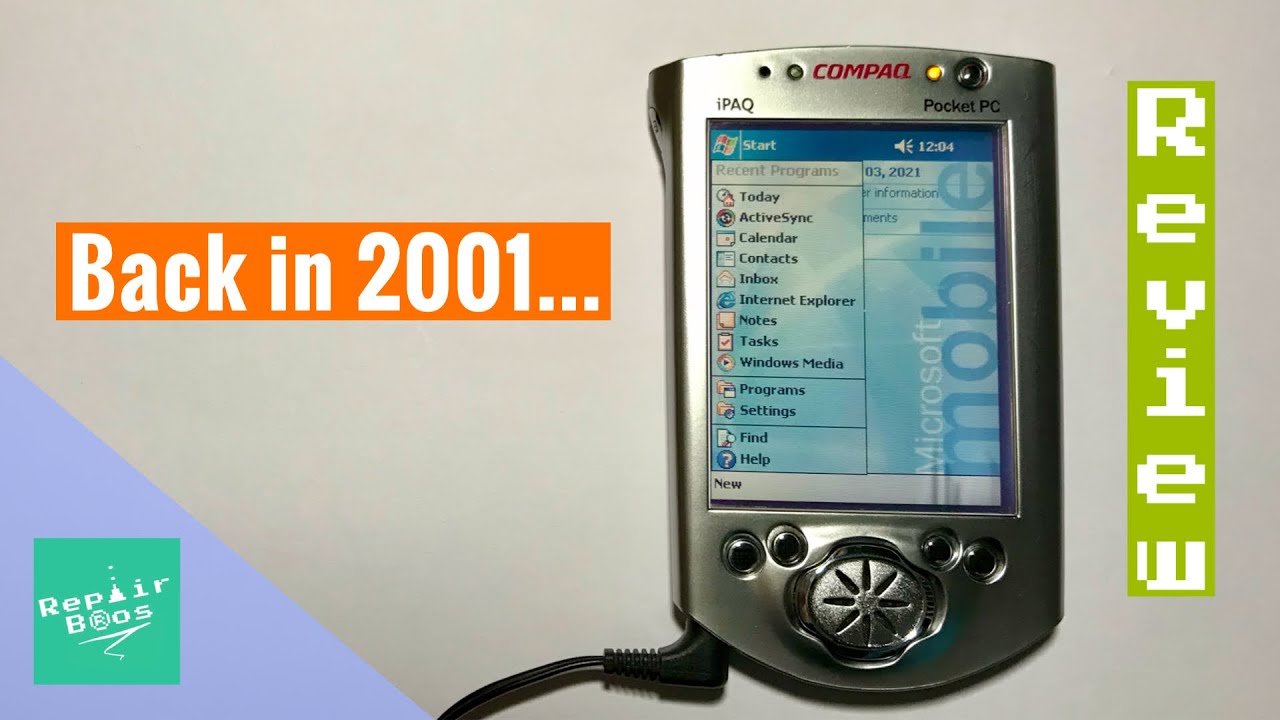 When the PDAs were cool | Compaq iPAQ Pocket PC H3700 review - YouTube